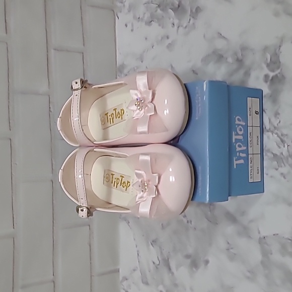 Tip Top Kids | Shoes | Nib Tiptop Brand Little Girlsinfant Pink Dress ...